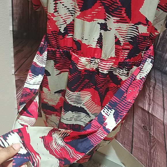 Outback Red | Dresses | Outback Red Xl Batwing Cold Shoulder Dress ...